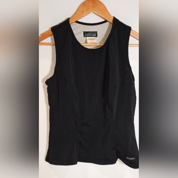 Athleta | Tops | Athleta Black Tank Top Coolmax Shelf Bra Size L | Poshmark